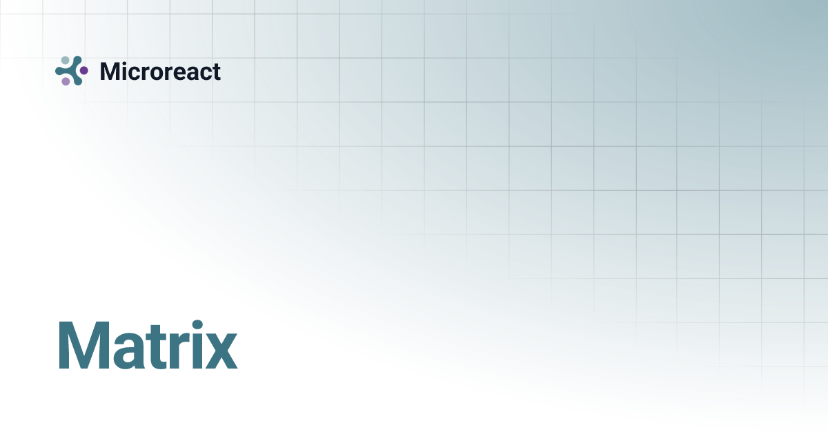 Matrix | Microreact